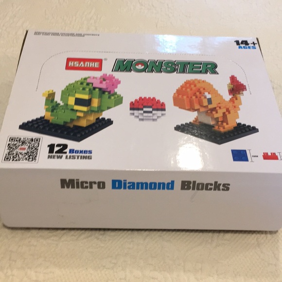 monster mini series | Toys | Micro Block Building Figurine Set Mini ...